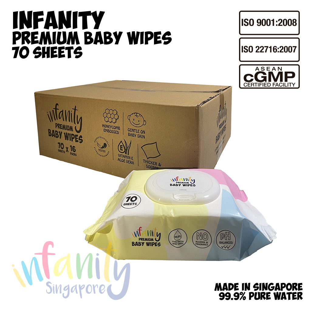 Infanity Premium Baby Wet Wipes - 16 packs x 70 Sheets – Infanity SG